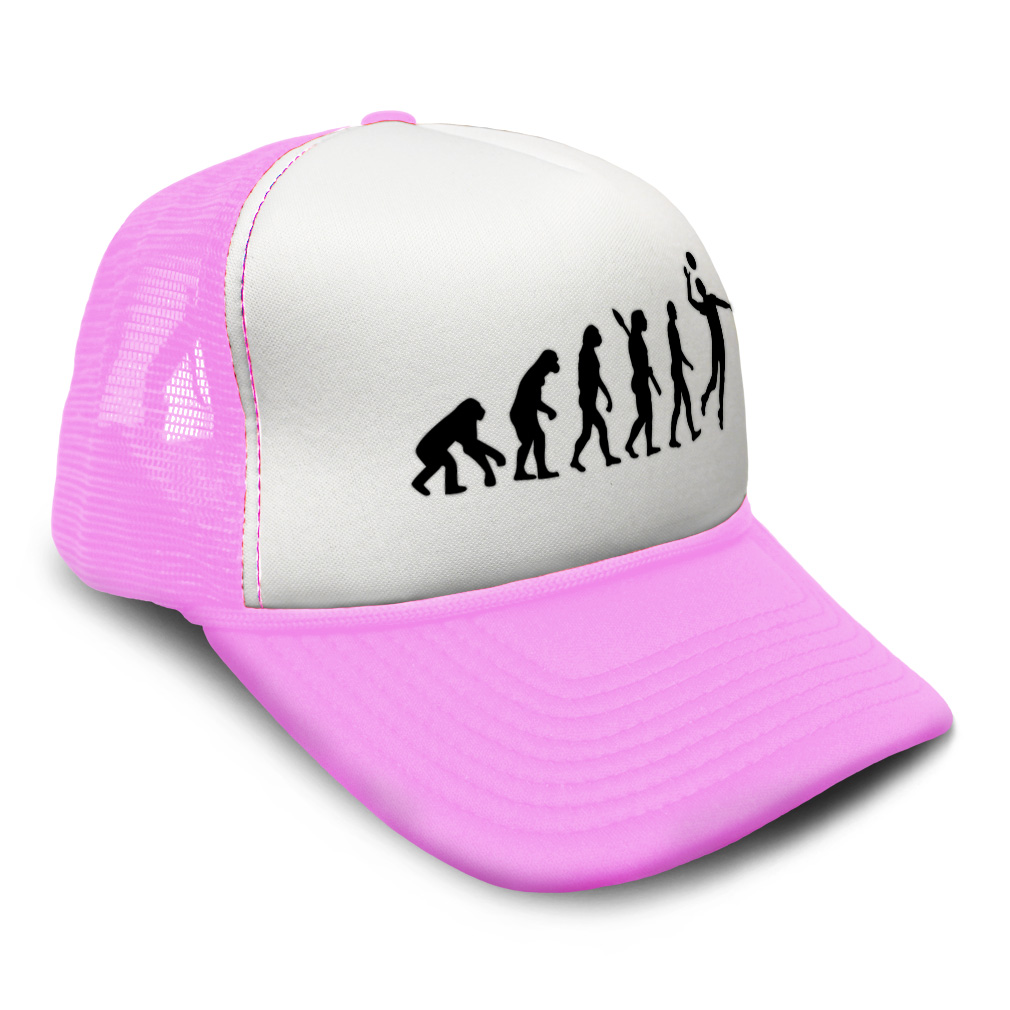 Trucker Hat Human Evolution Evolve into Volleyball Player Olympics Sports | eBay