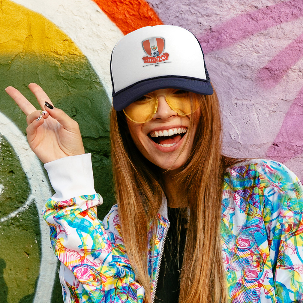 Trucker Hat Peru Soccer Best Team Shield Snapback Baseball Cap for Men ...