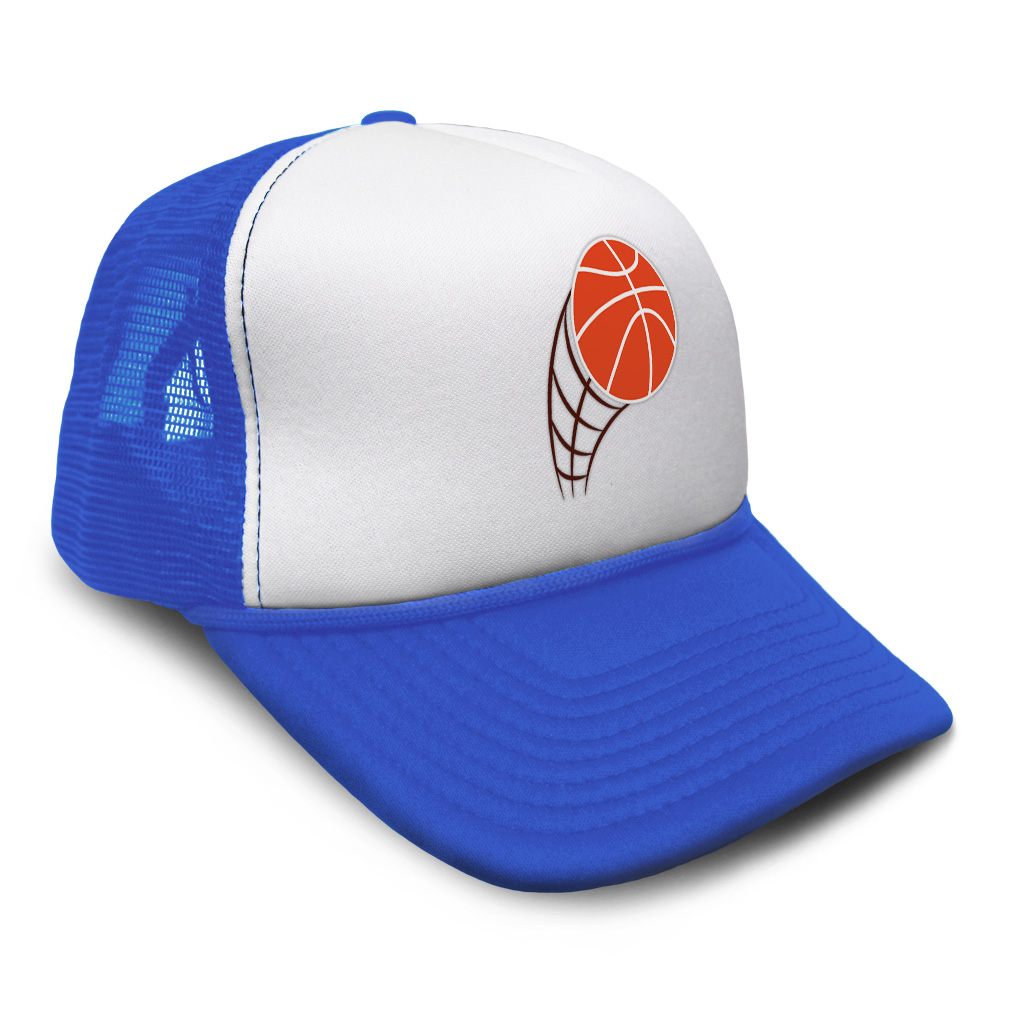 Trucker Hat Basketball Ball Hoops Snapback Baseball Cap for Men & Women ...