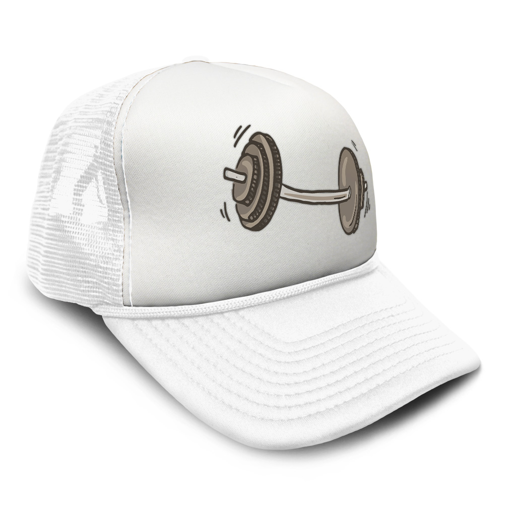 Trucker Hat Barbell Sports Bodybuilding Snapback Baseball Cap for Men ...