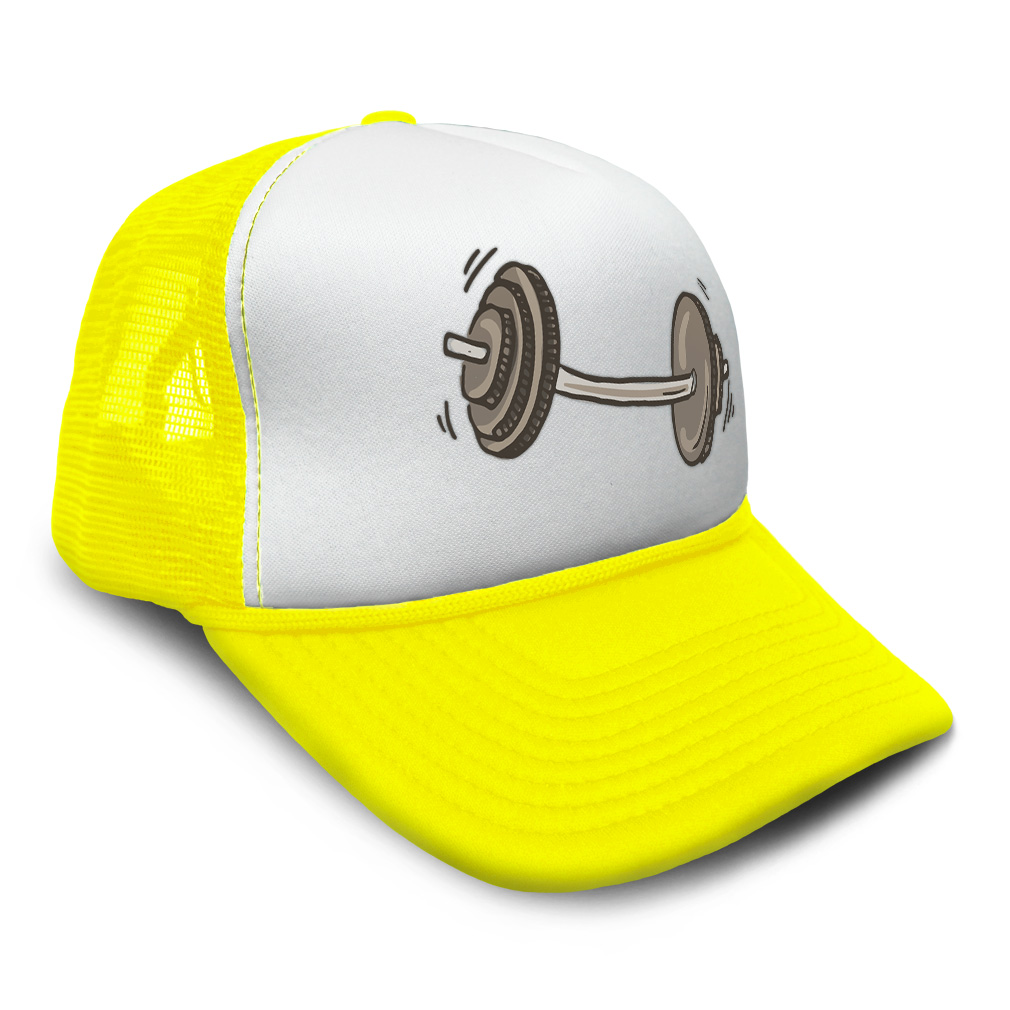 Trucker Hat Barbell Sports Bodybuilding Snapback Baseball Cap for Men ...
