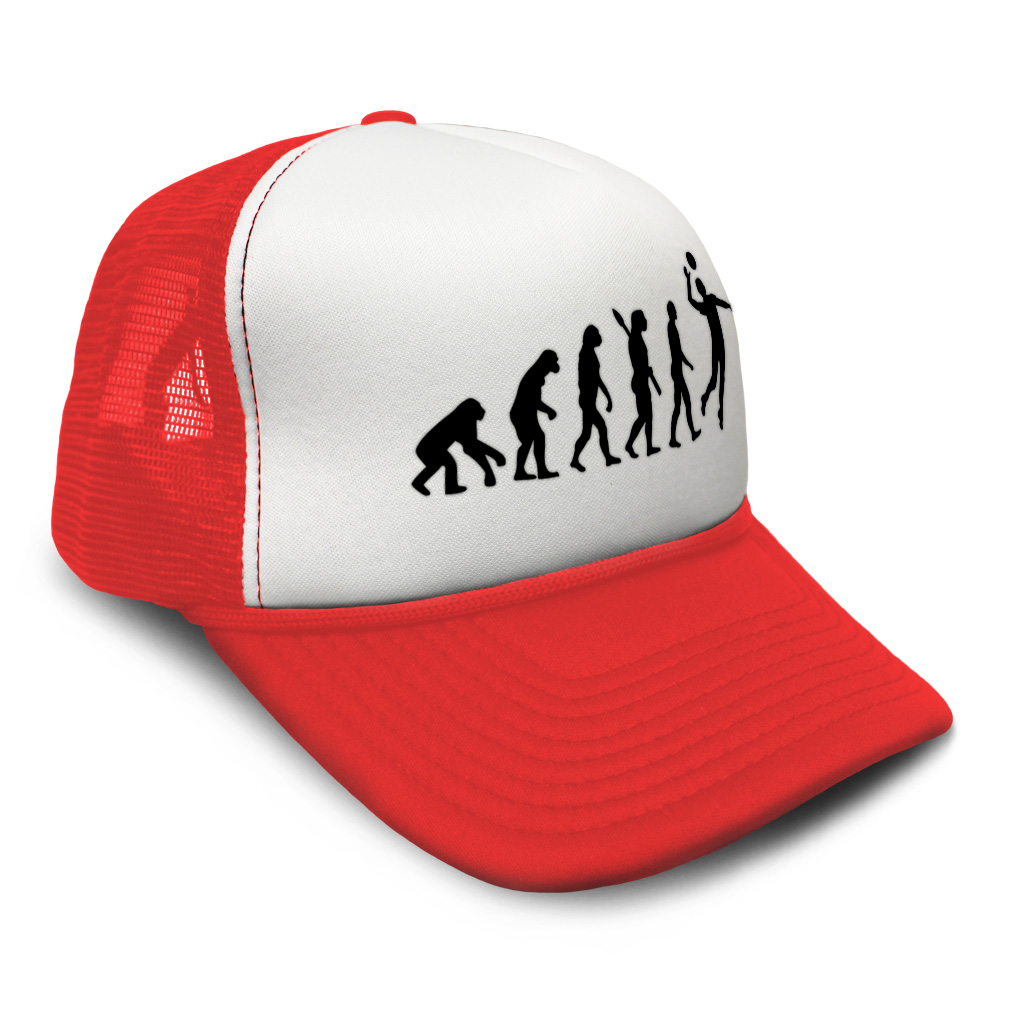 Trucker Hat Human Evolution Evolve into Volleyball Player Olympics ...